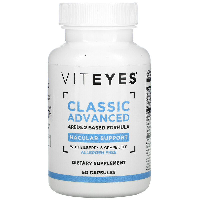 Viteyes, Classic Advanced Macular Support, AREDS 2 Based Formula, 60 ...
