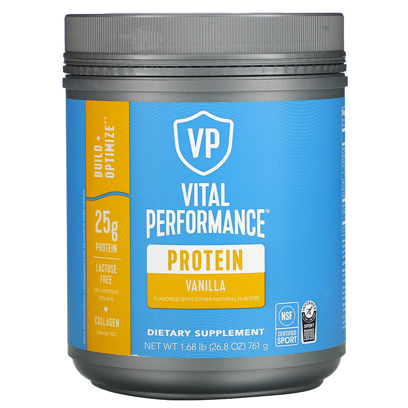 Vital Proteins, Vital Performance Protein, Vanilla, 1.68 lb ( 761 g ...