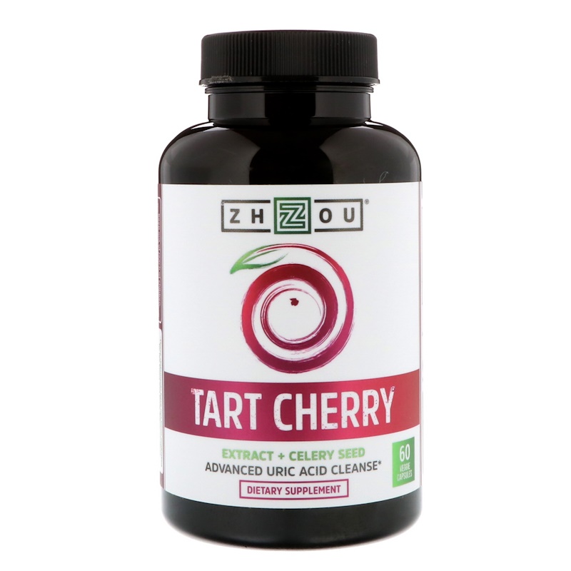 Zhou Nutrition, Tart Cherry Extract + Celery Seed, 60 Veggie Capsules ...